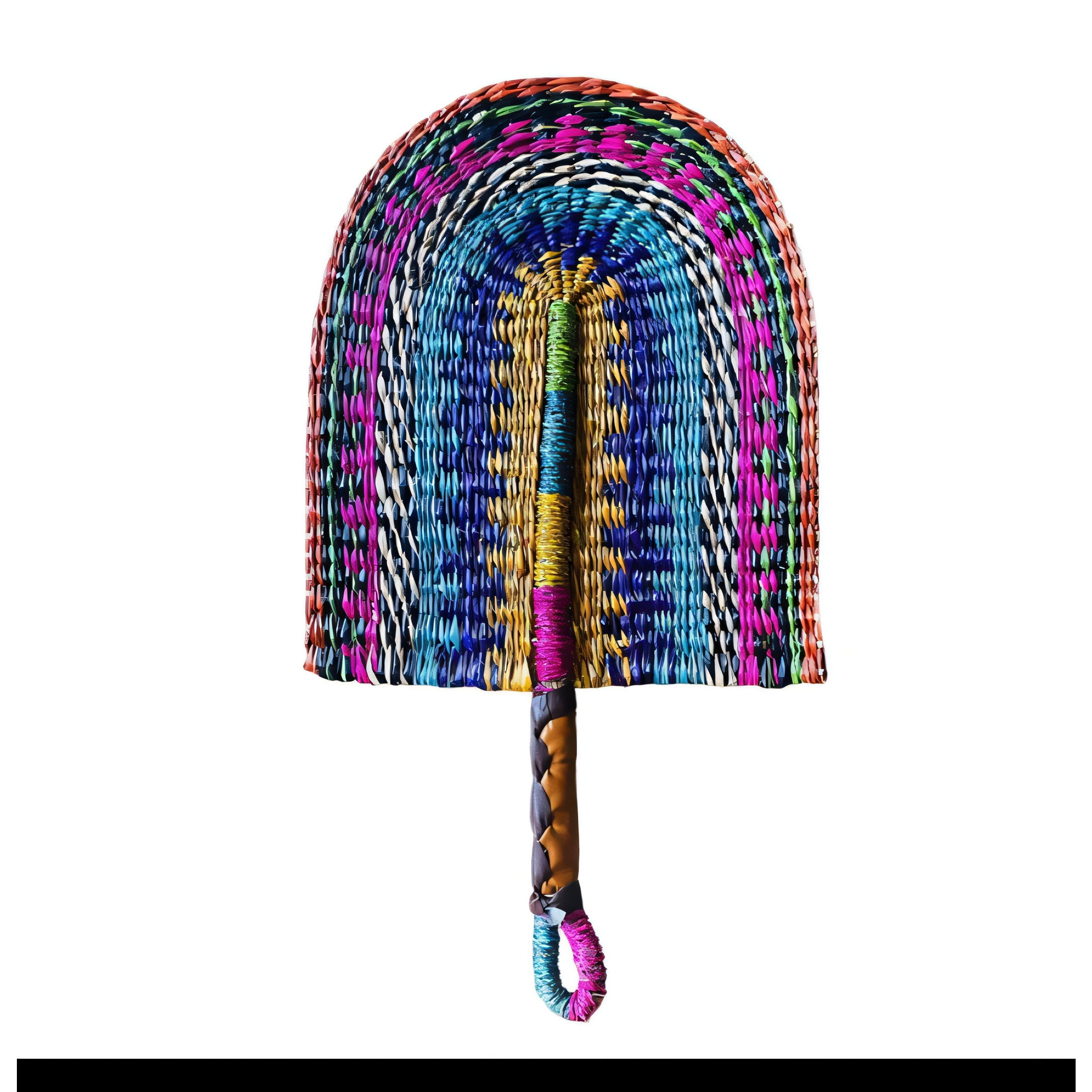Redlightmart - Hand Fans Woven Straw - 28x50 Cm Fan Brown / 28x50cm ...