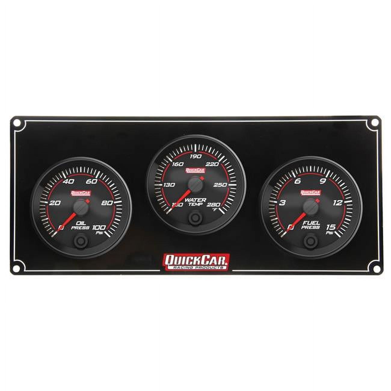 Redline 3 Gauge Oil Pressure - Water Temperature - Fuel Pressure Panel ...