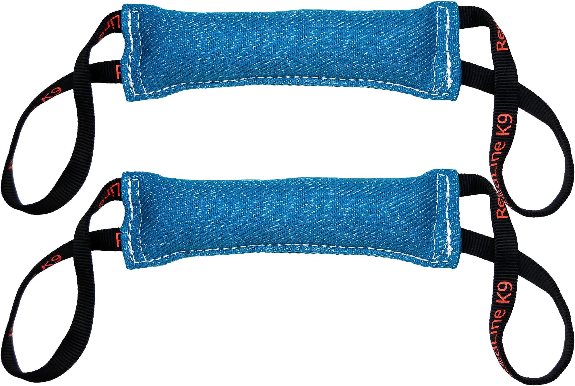 Redline K9 Bundle of 2 French Linen Dog Tug Toys (3" x 10") 2 Handles ...