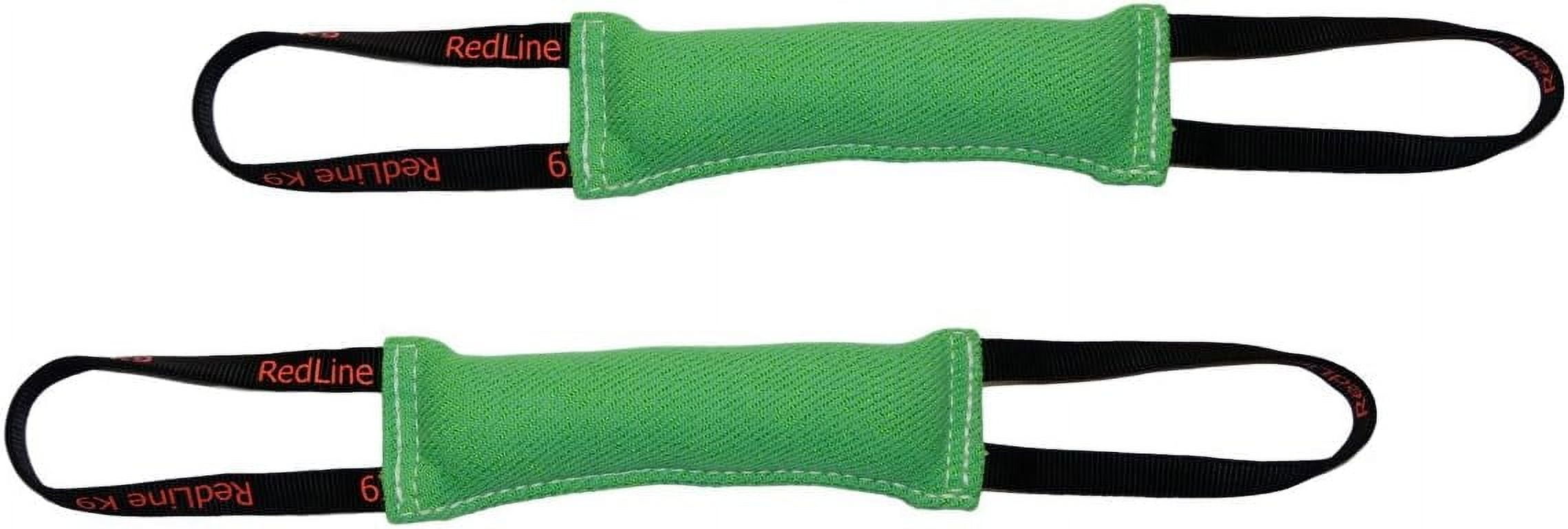 Redline K9 Bundle of 2 French Linen Dog Tug Toys (3" x 10") 2 Handles ...