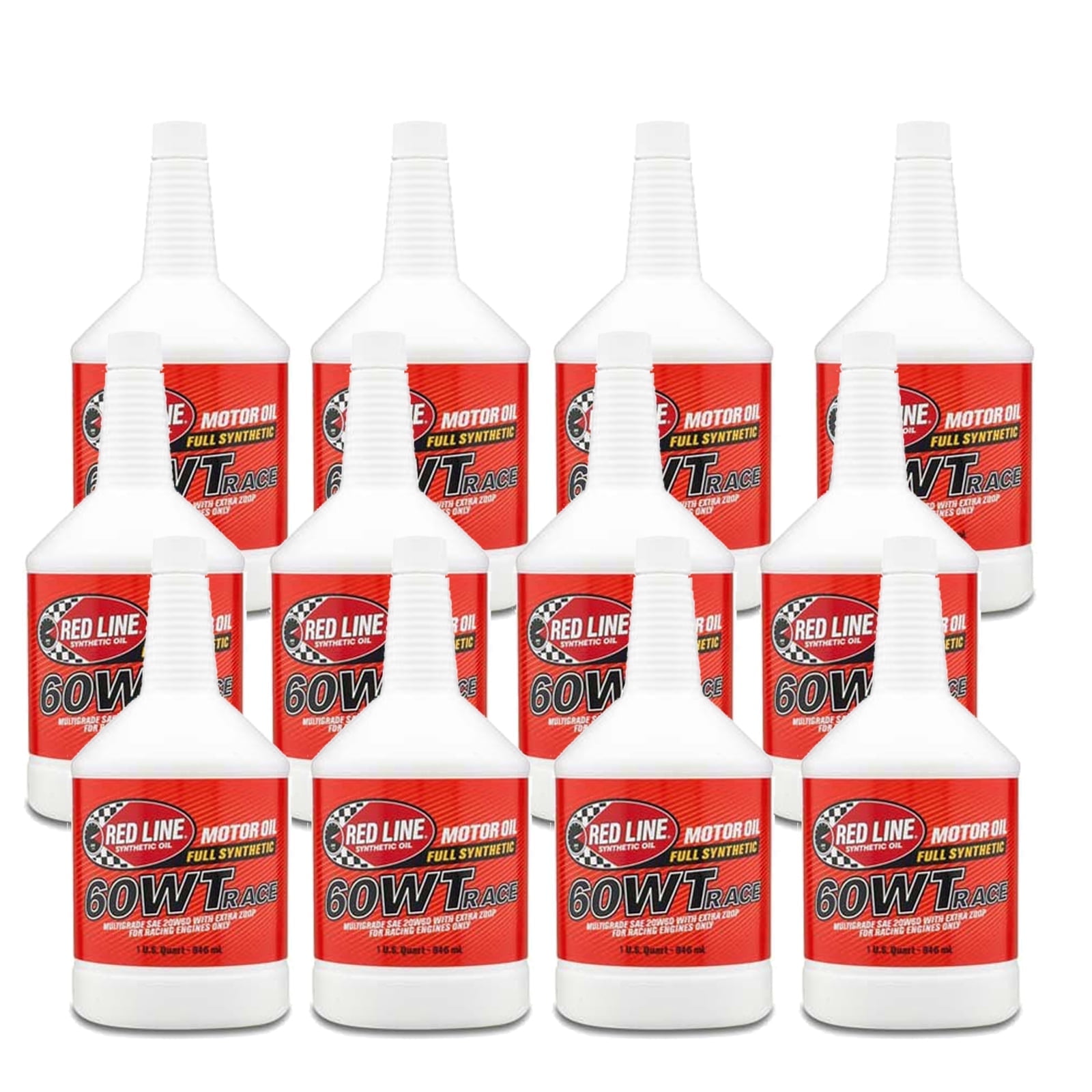 Redline Less Piston Scuffing, Improved Vearing Wear 20W - 60, 12 Quarts ...