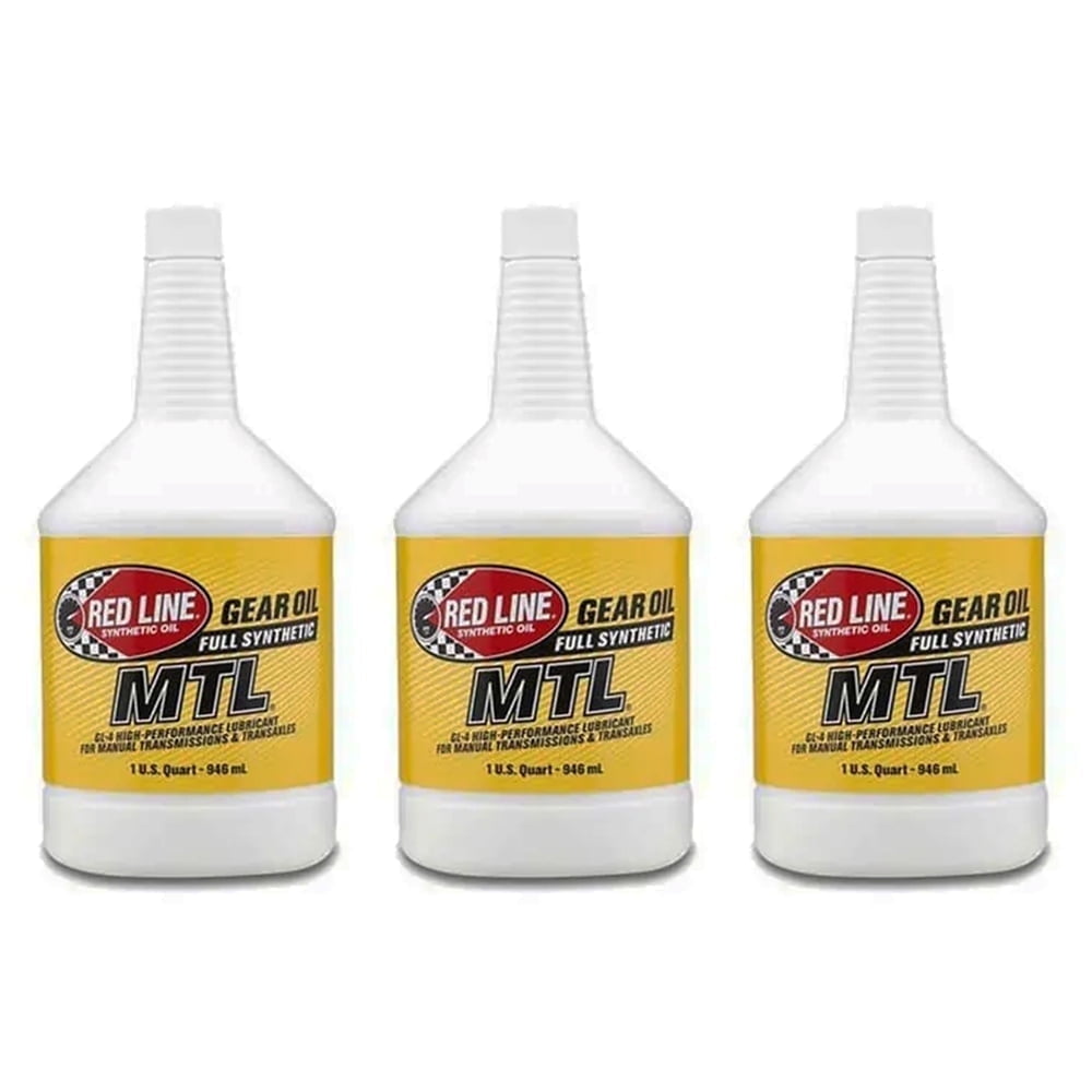 Redline MTL SAE 70W-80 Gear Oil, 1 qt (3 pack) - Walmart.com
