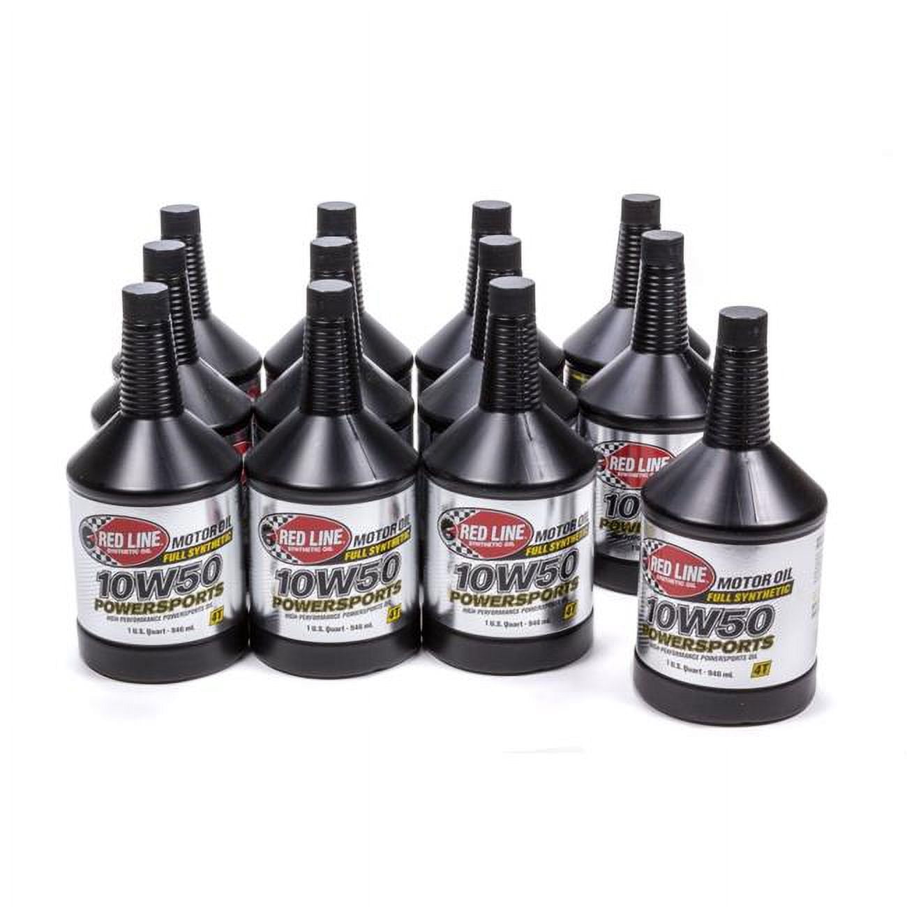 Redline Oil 1 qt. 10W50 Powersports Motor Oil - Pack of 12 - Walmart.com