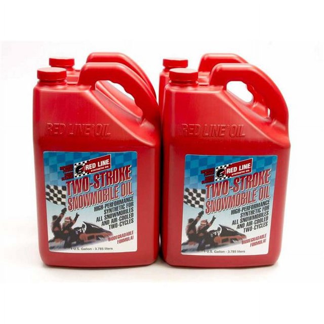 Redline Oil RED41025 Two-Stroke Snowmobile Oil -1 gal - Case of 4 ...