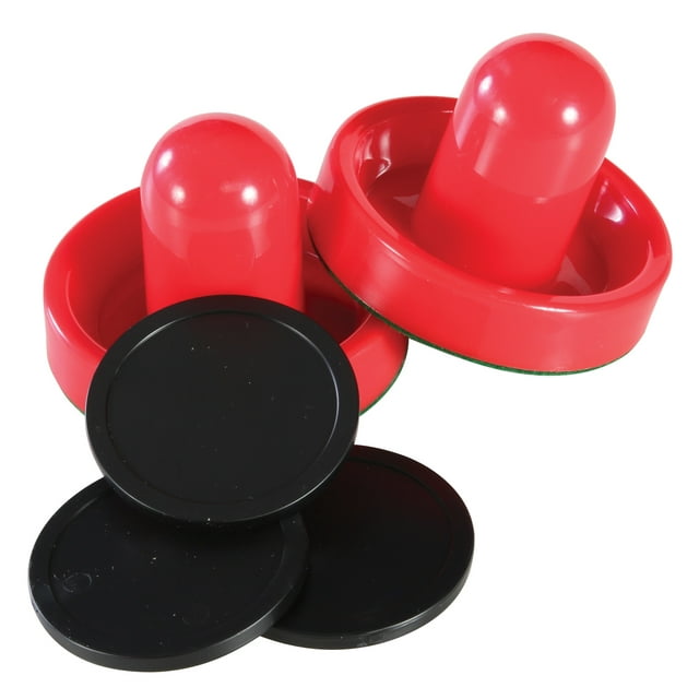 Redline Replacement Table Air Hockey Striker Puck Set Includes Two Red ...