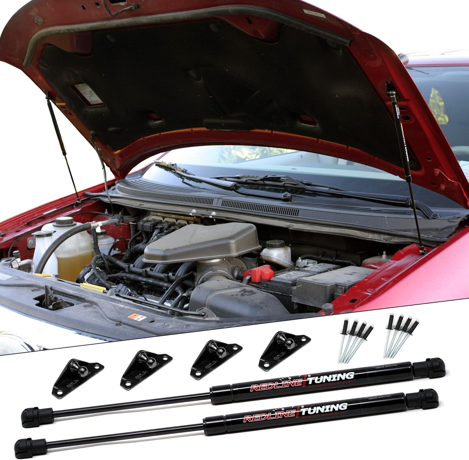 Redline Tuning 21-11003-02 Hood QuickLIFT Plus System Compatible with ...