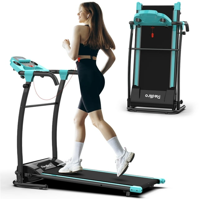 Redliro Compact Electric Folding Treadmill - Indoor Slimline Portable ...