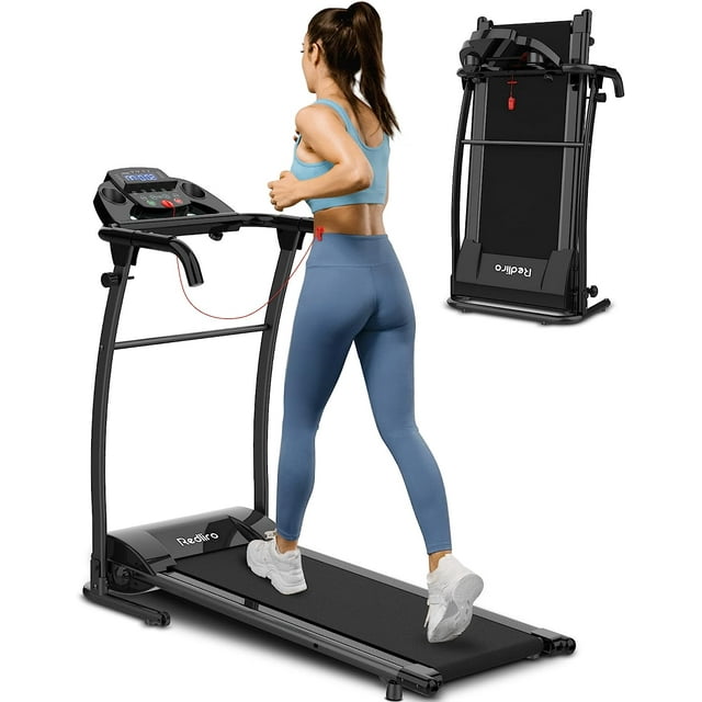Redliro 2HP Compact Home Electric Folding Treadmill with Heart Rate ...