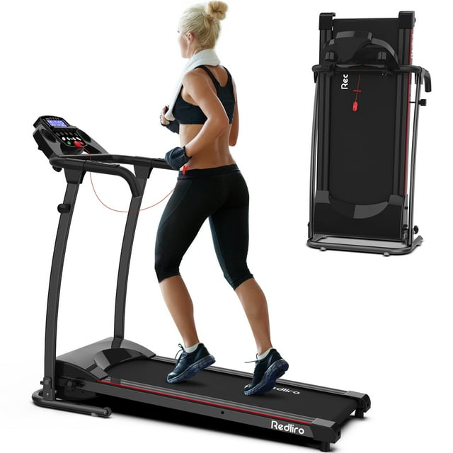 Free Shipping! Redliro Portable Folding Treadmill Incline 220LBS ...