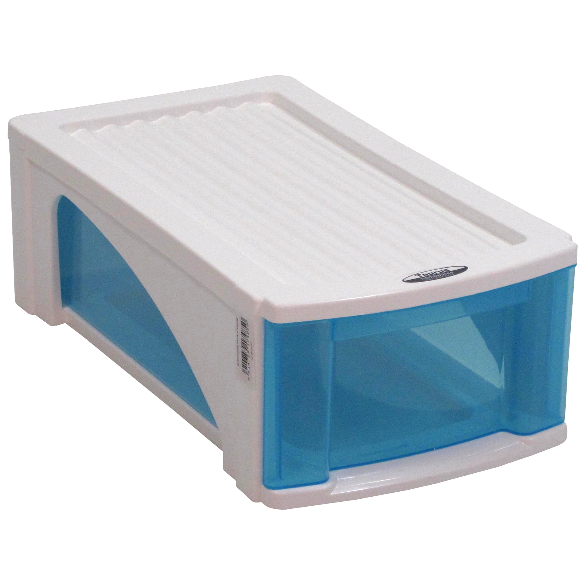 Redmon Designer Stackable Plastic Drawer Storage, Single, Blue, All ...