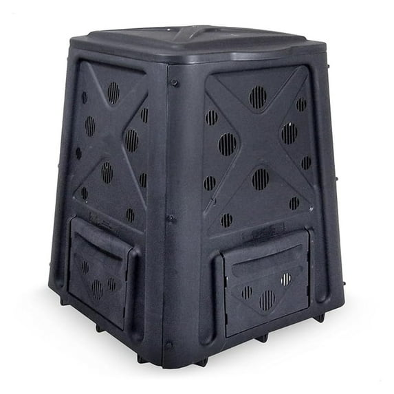 Redmon Outdoor Compost Bin with Lift Off Lid, 4-Door Access & Vent ...