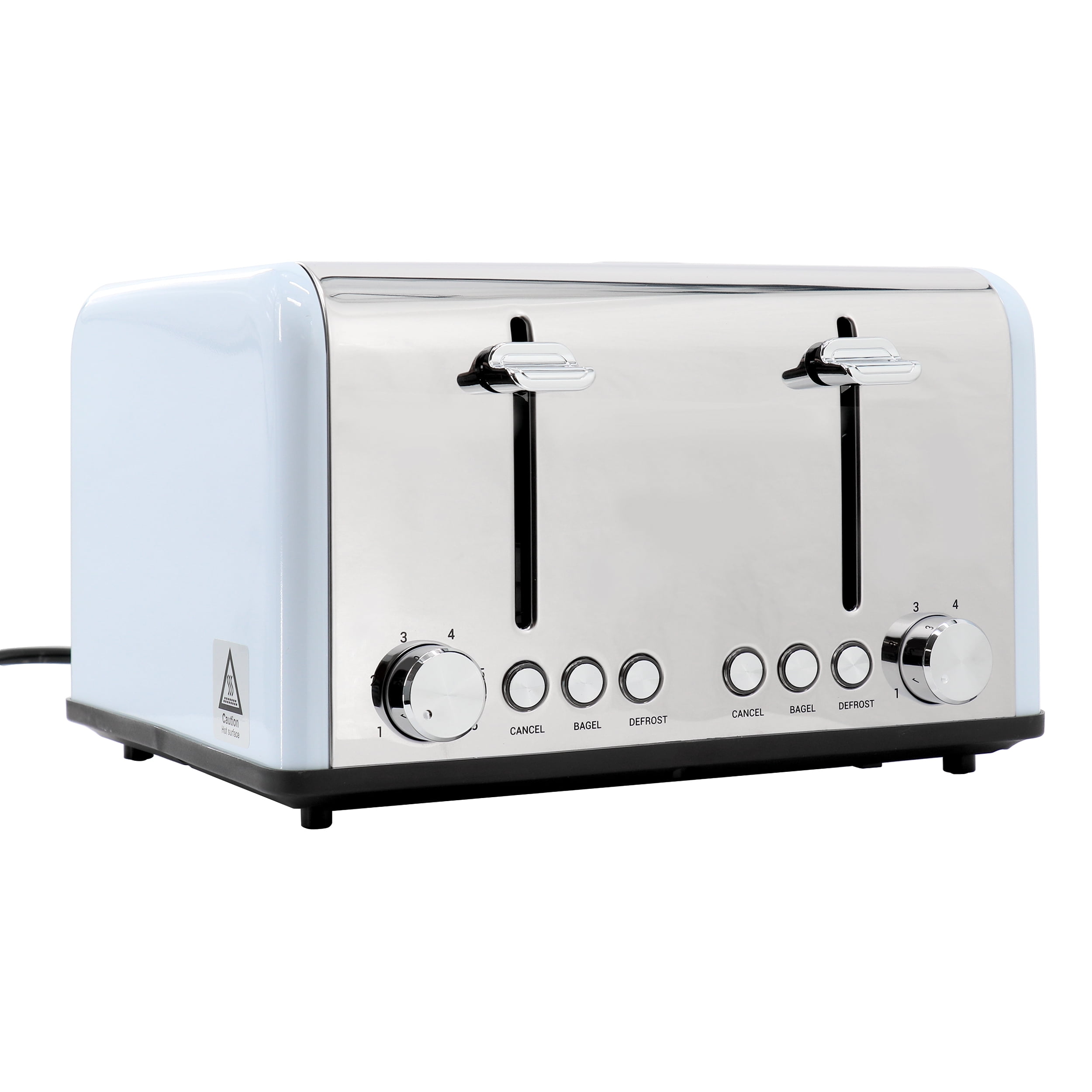 Redmond 4-Slice Extra Wide Slot 1650W Stainless Steel Toaster in Light ...