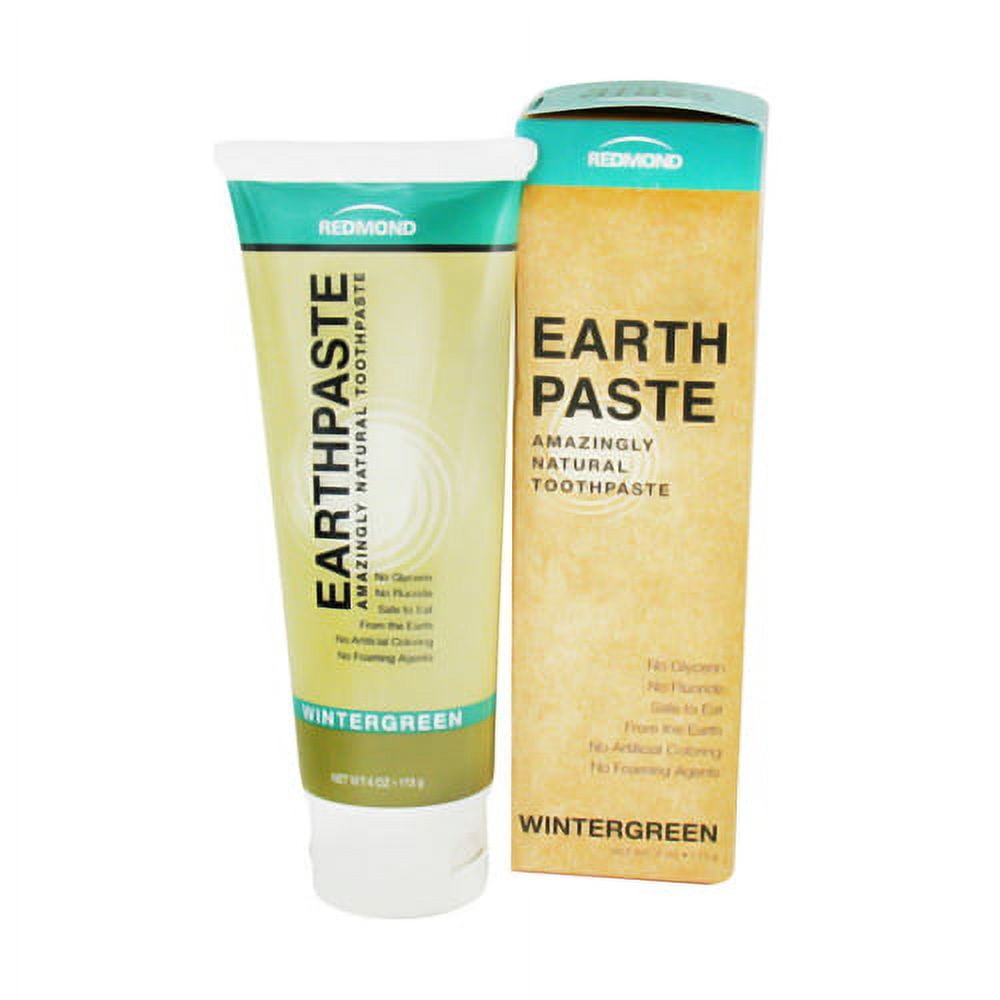 Redmond Earthpaste Amazingly Wintergreen Natural Toothpaste - 4 Oz, 6 ...