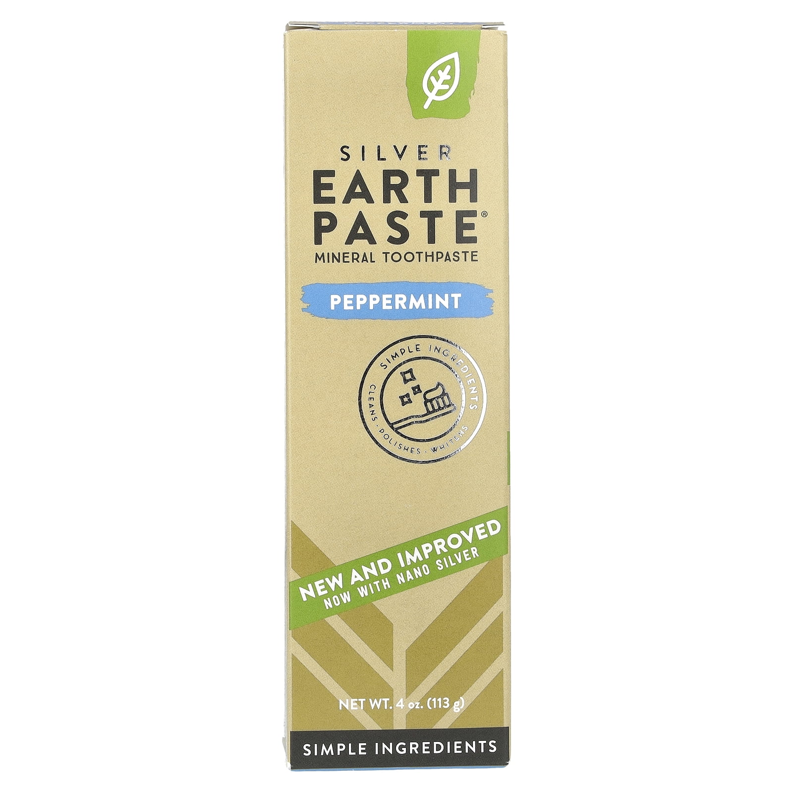 Redmond Earthpaste Natural Toothpaste with Essential Oils, Peppermint ...