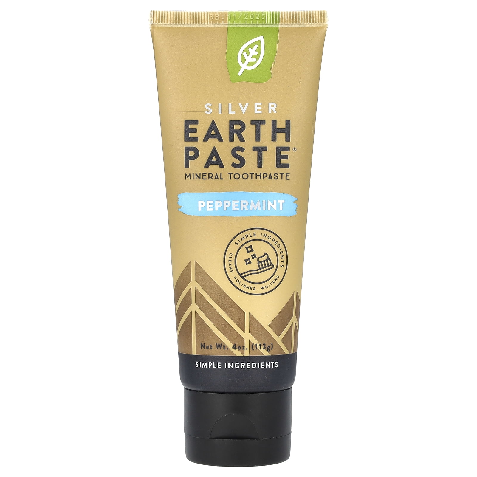 Redmond Earthpaste Natural Toothpaste with Essential Oils, Peppermint ...