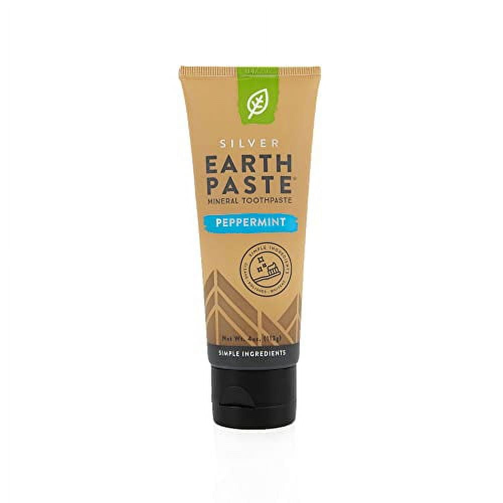 Redmond Earthpaste with Silver - Natural Non-Fluoride Toothpaste, 4 ...