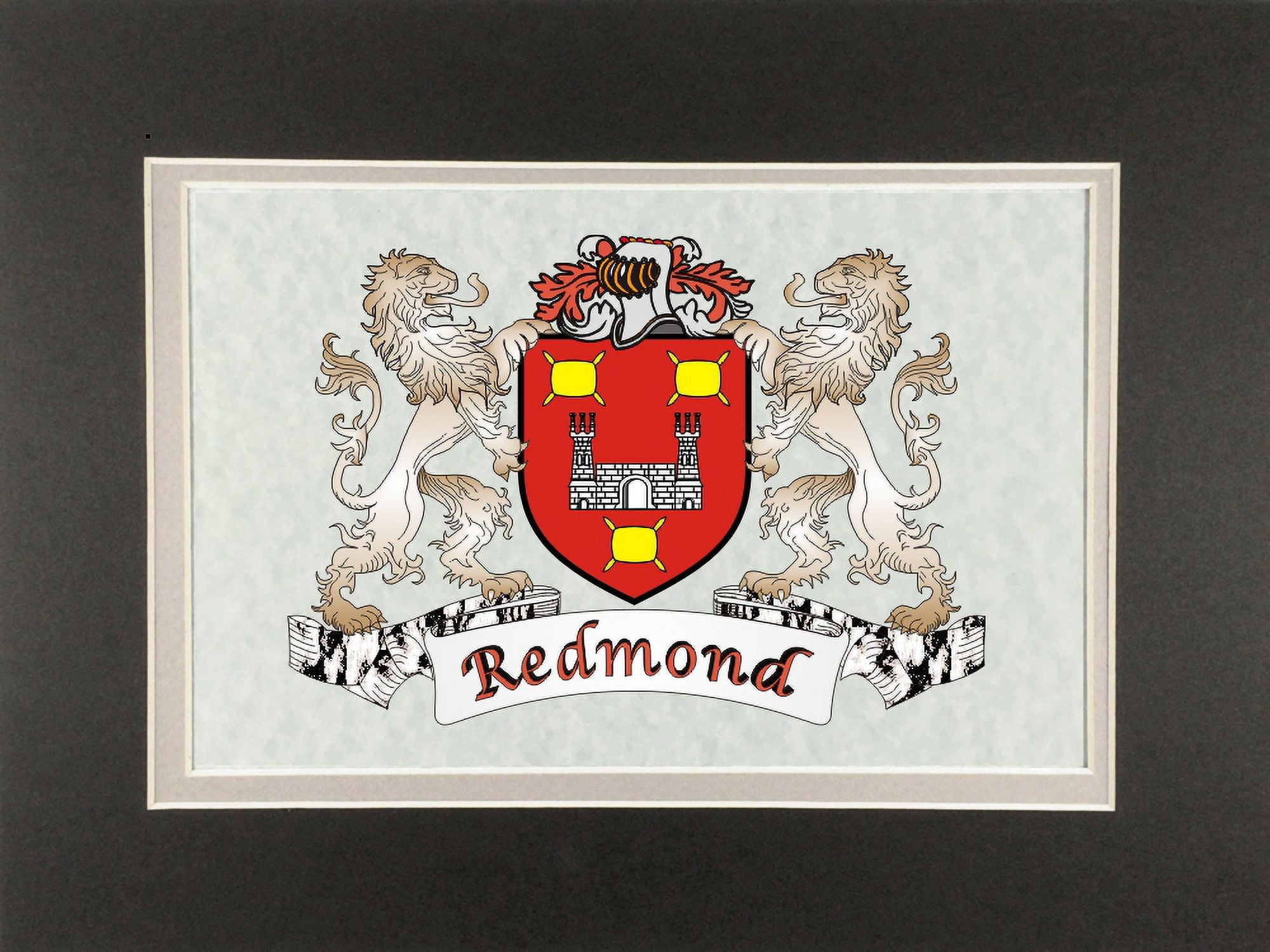 Redmond Irish Coat of Arms Print - Frameable 9" x 12" - Walmart.com