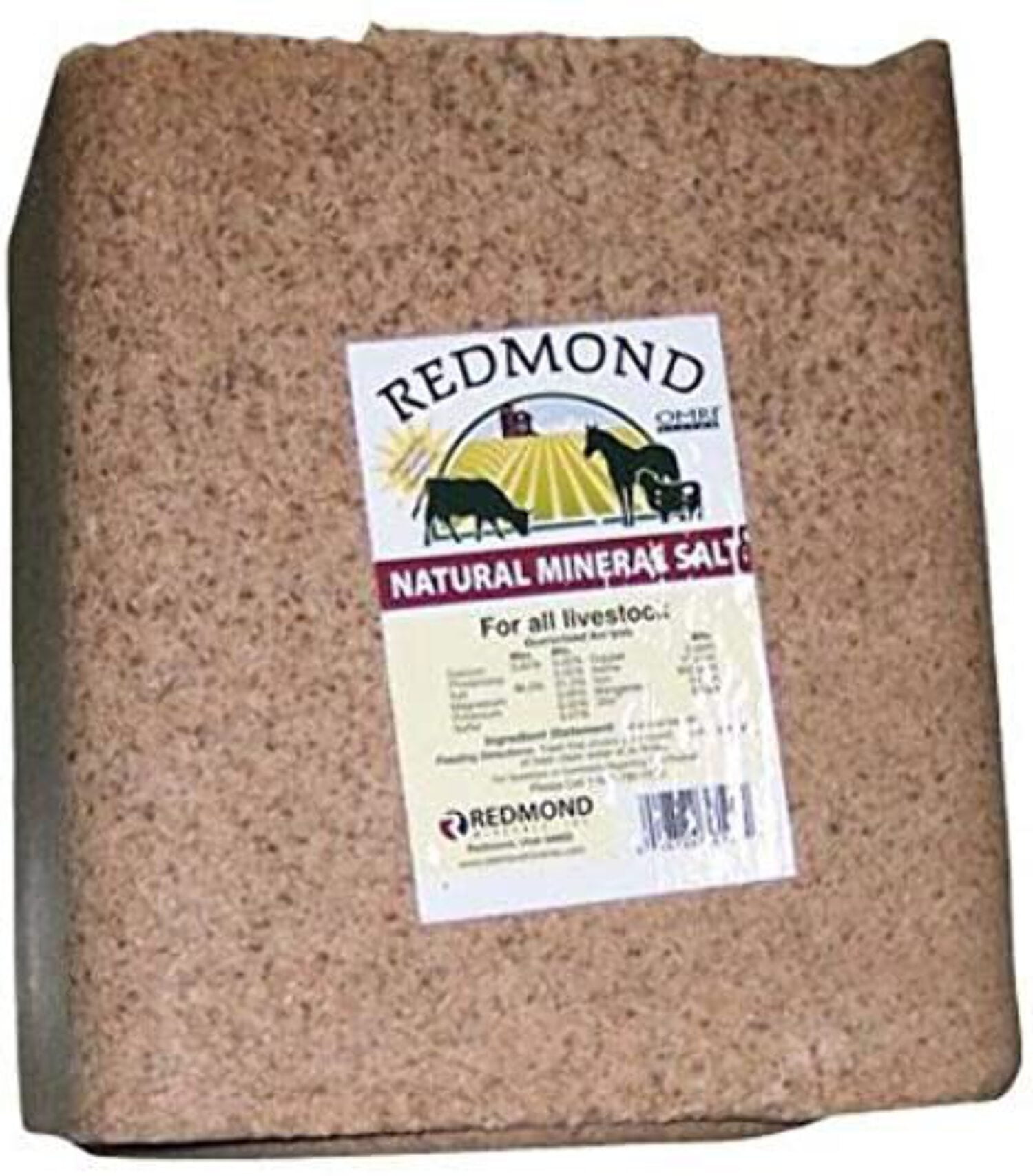 Redmond Natural Mineral Salt Block 44 lbs. - Walmart.com