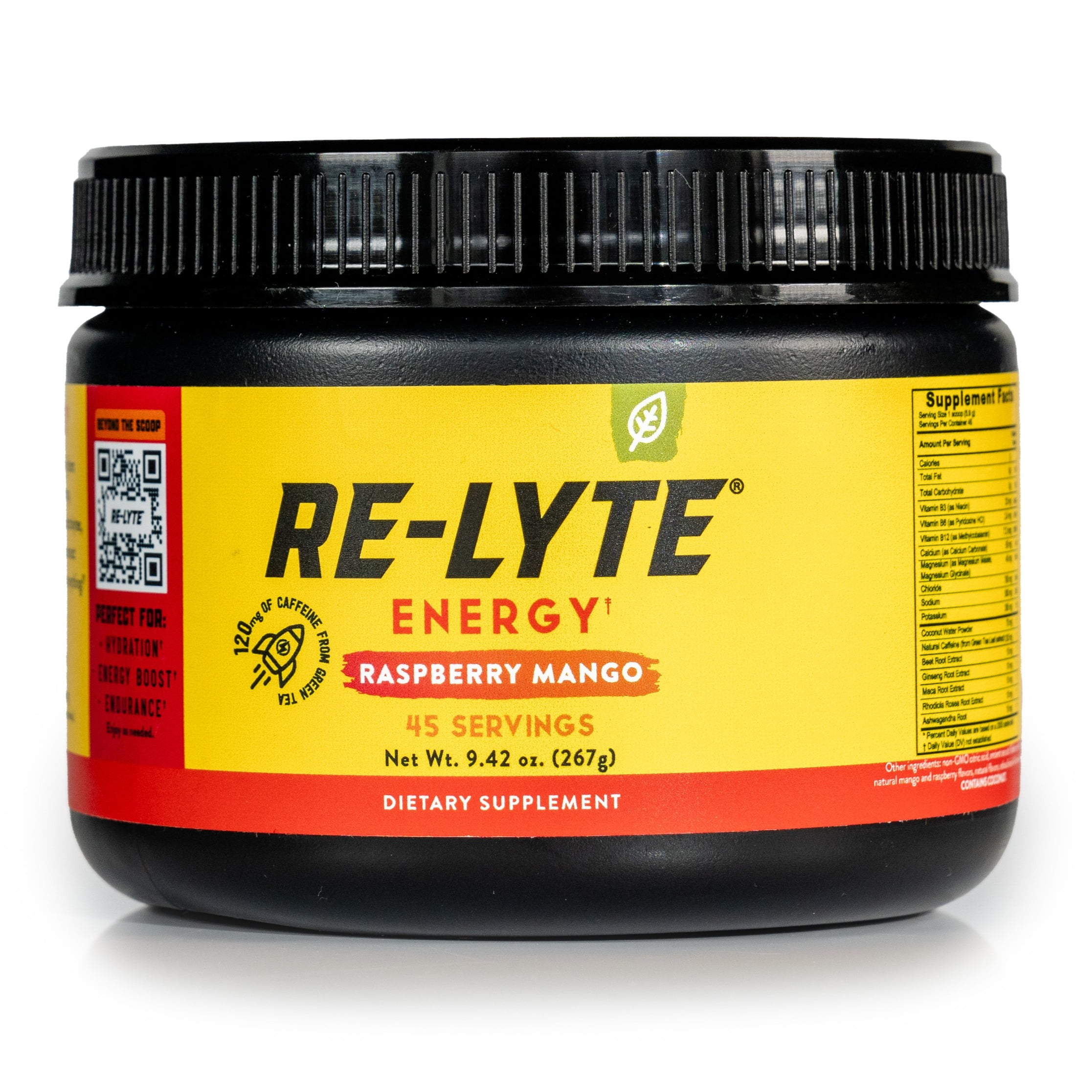 Redmond Re-Lyte® Energy Electrolyte Mix (Raspberry Mango) 9.42 oz Jar ...