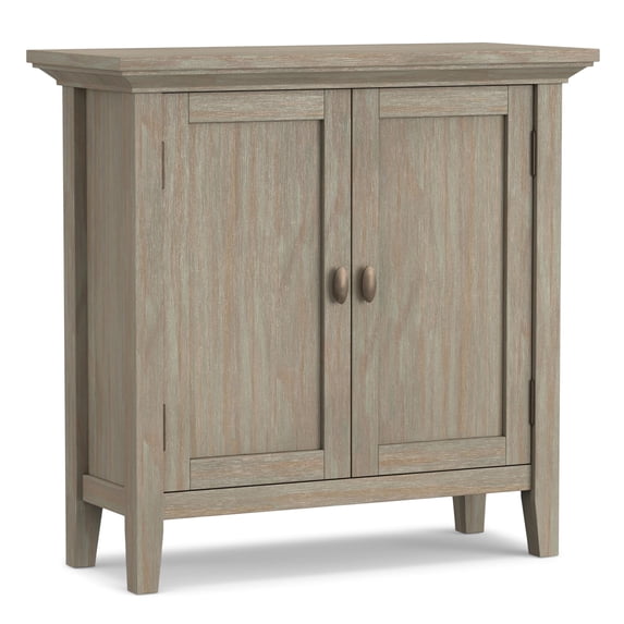 Simpli Home Redmond SOLID WOOD 32 inch Wide Transitional Low Storage ...