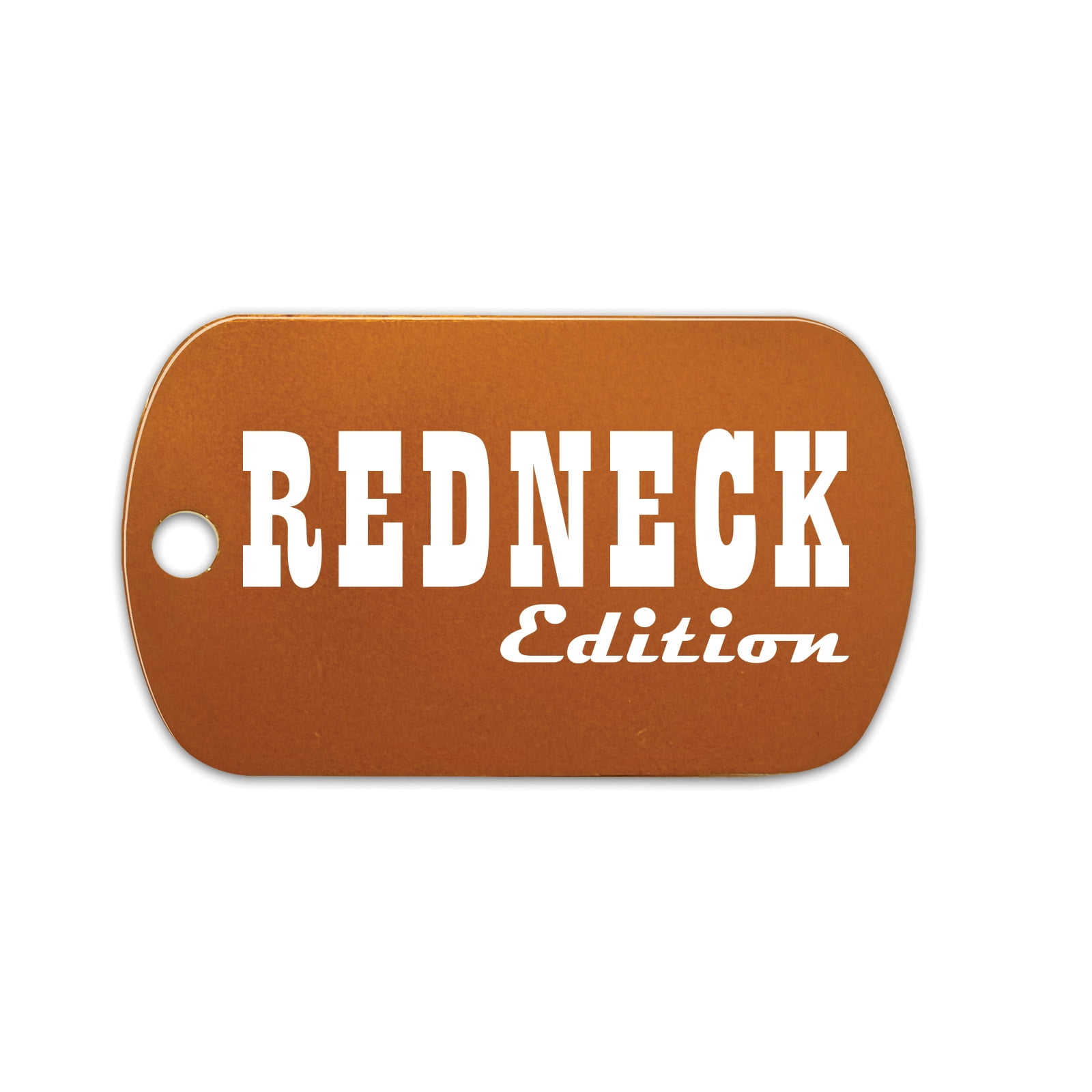 Redneck Edition GI Dog Tag Aluminum Keychain red neck truck country ...