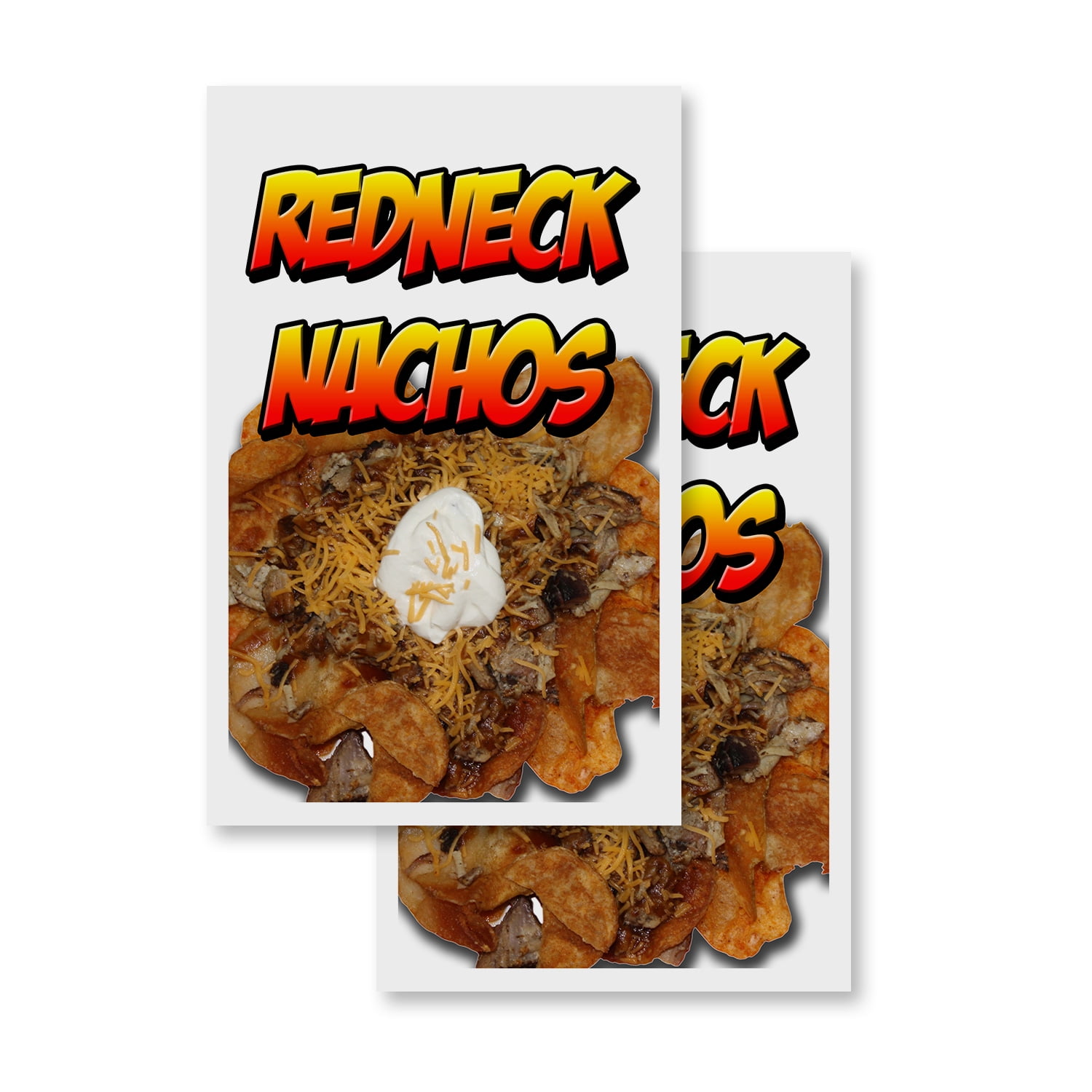 Redneck Nachos (2-PACK) 24" x 36" Vinyl Decals | Sign Insert Peel ...