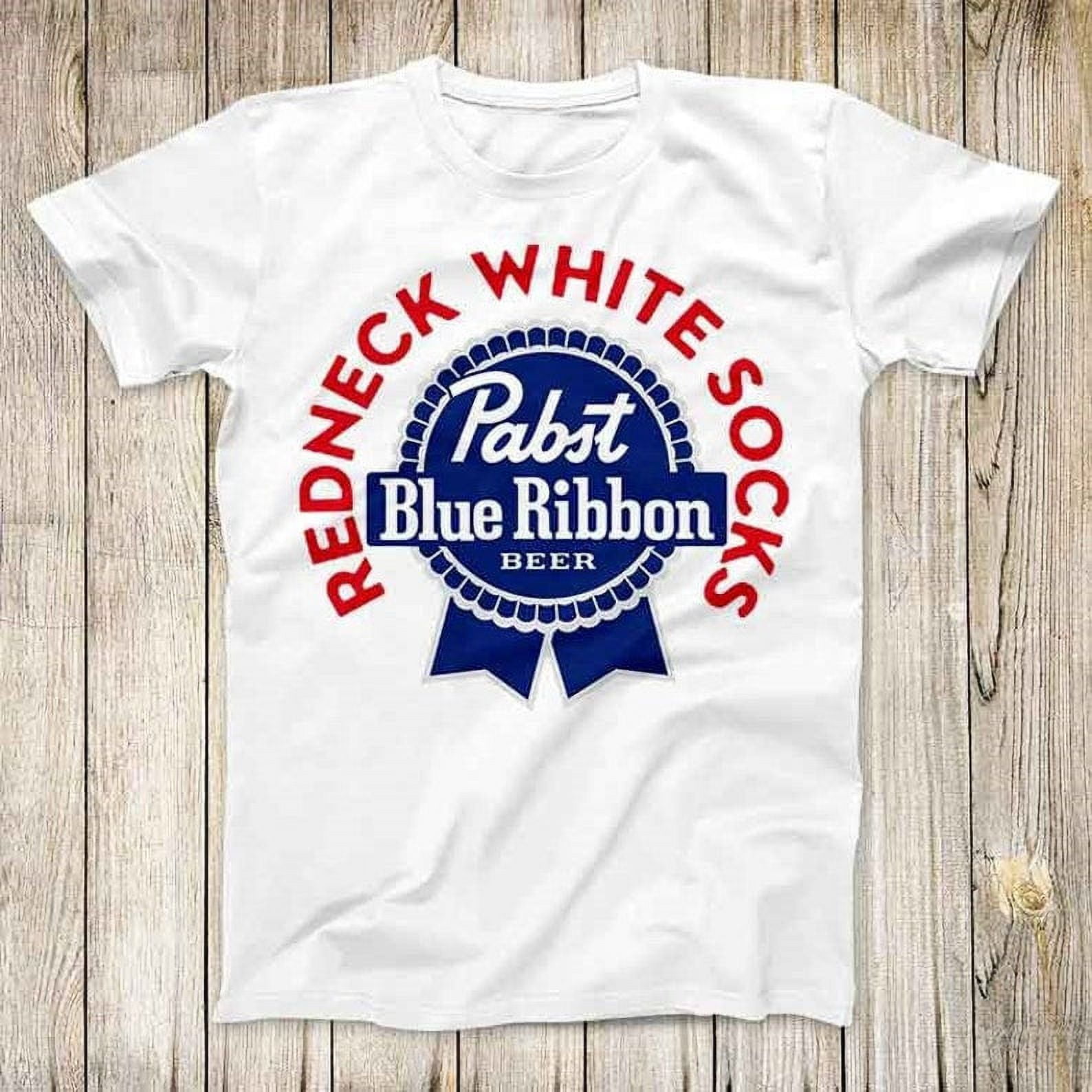 Redneck White Socks and Blue Ribbon Beer Top Tee Best Cute Gift Men ...