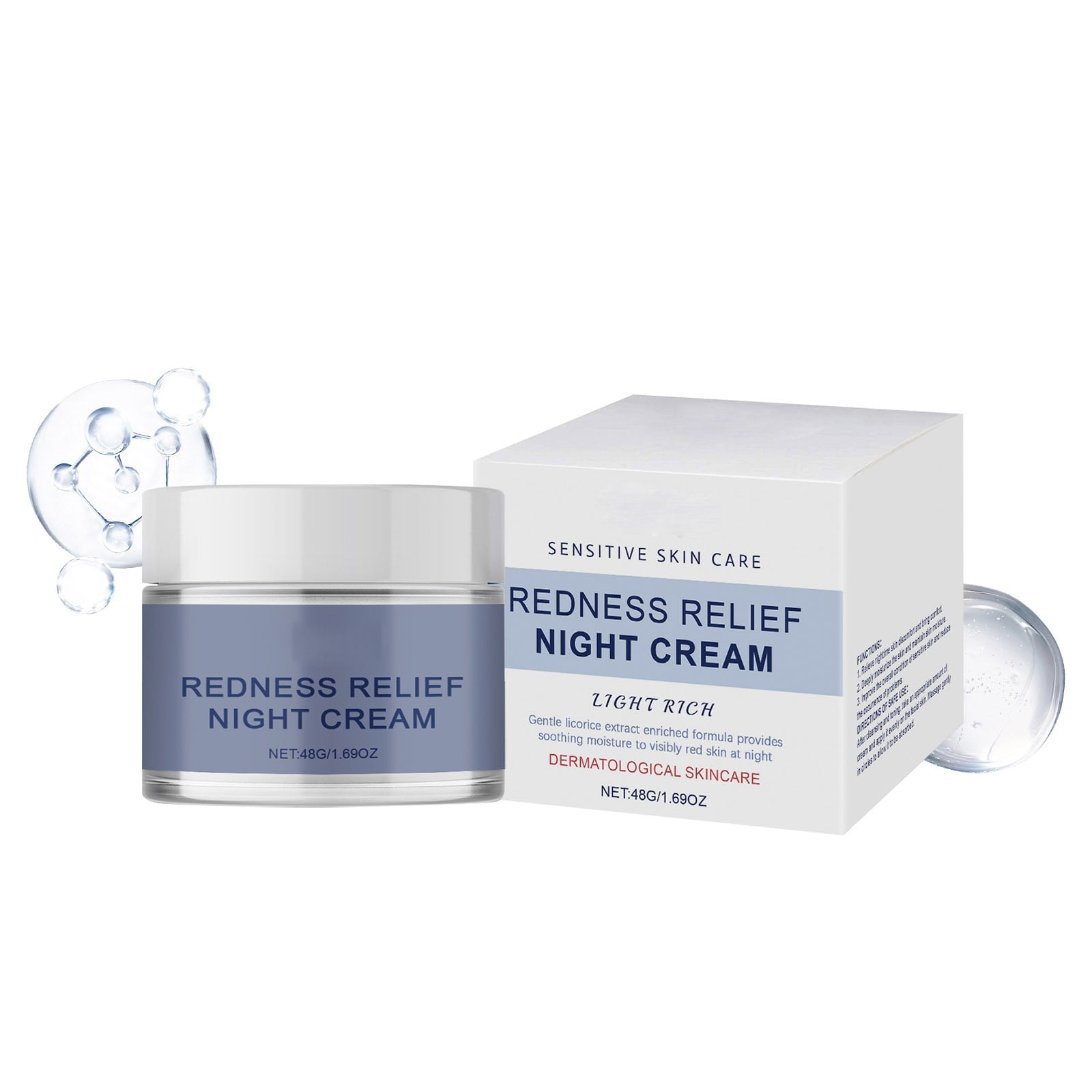 Redness Relief Night Creme - Gently Hydrates To Reduce Redness-Prone ...
