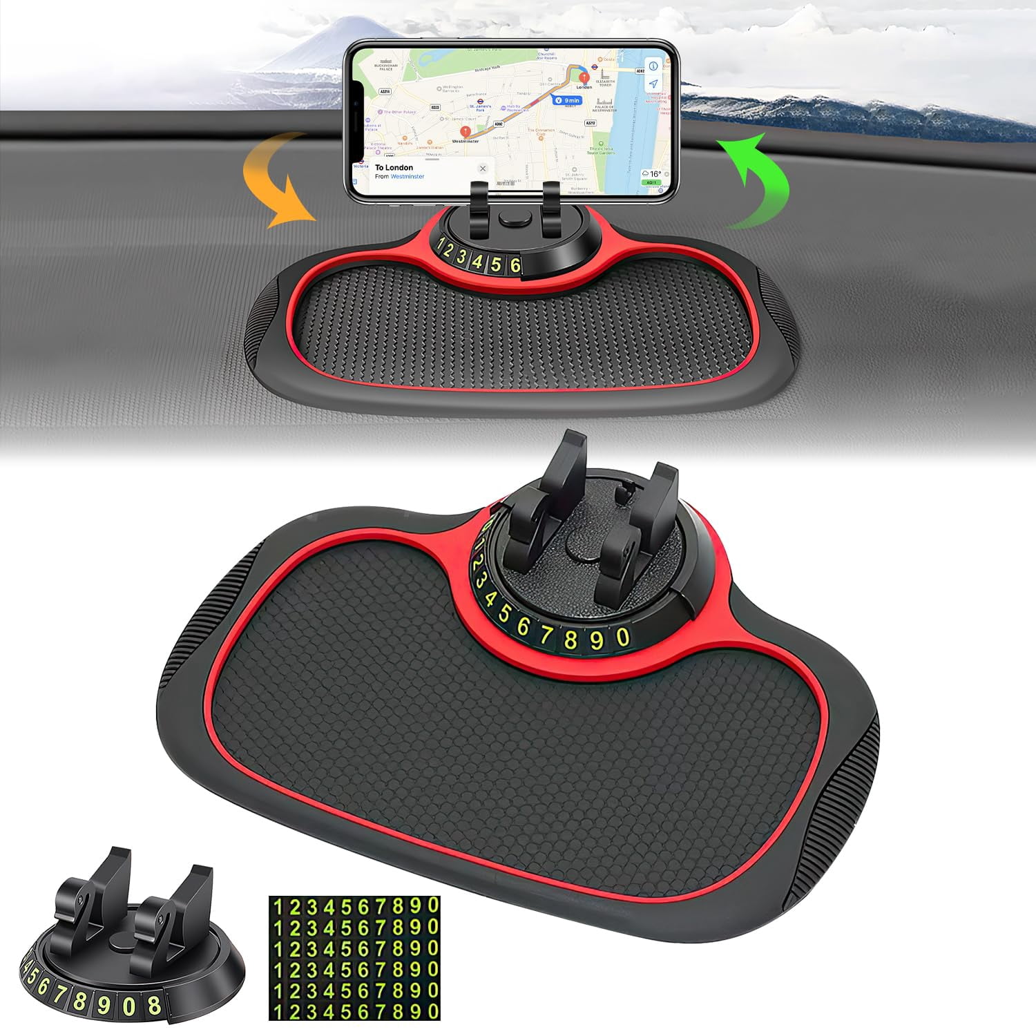 Rednow Portable Electronic Device SSF20 Mount, Car Phone Holder with ...