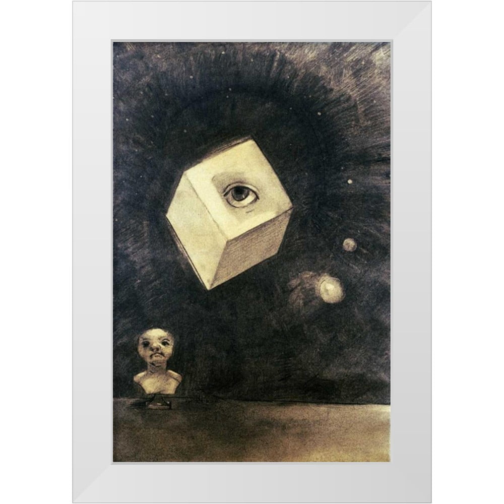 Redon, Odilion 17x24 White Modern Wood Framed Museum Art Print Titled ...