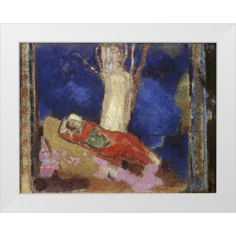 Redon, Odilion 18x15 White Modern Wood Framed Museum Art Print Titled ...