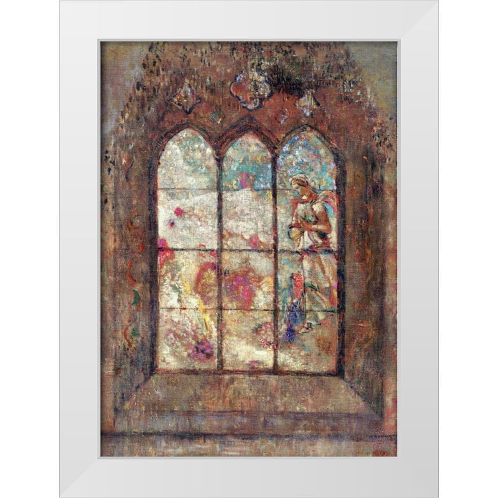 Redon, Odilion 24x32 White Modern Wood Framed Museum Art Print Titled ...