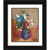Redon, Odilon 12x14 Black Ornate Wood Framed with Double Matting Museum ...