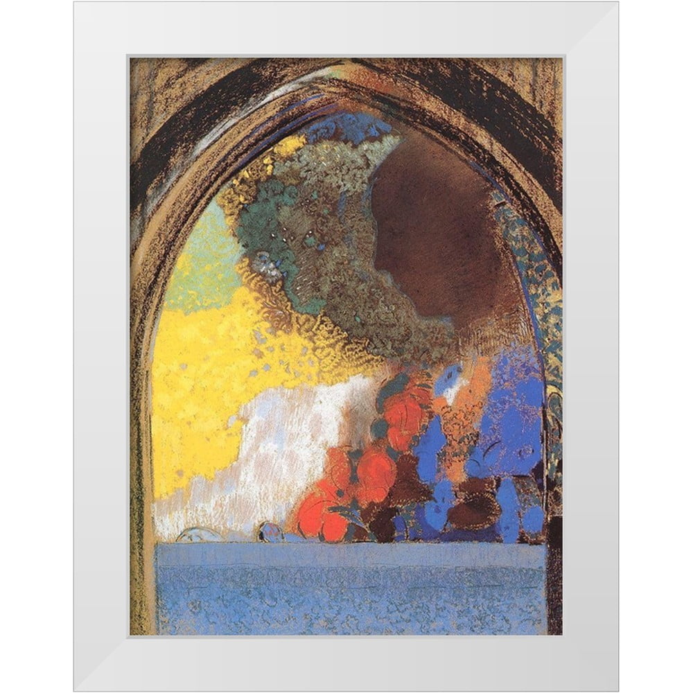 Redon, Odilon 19x24 White Modern Wood Framed Museum Art Print Titled ...
