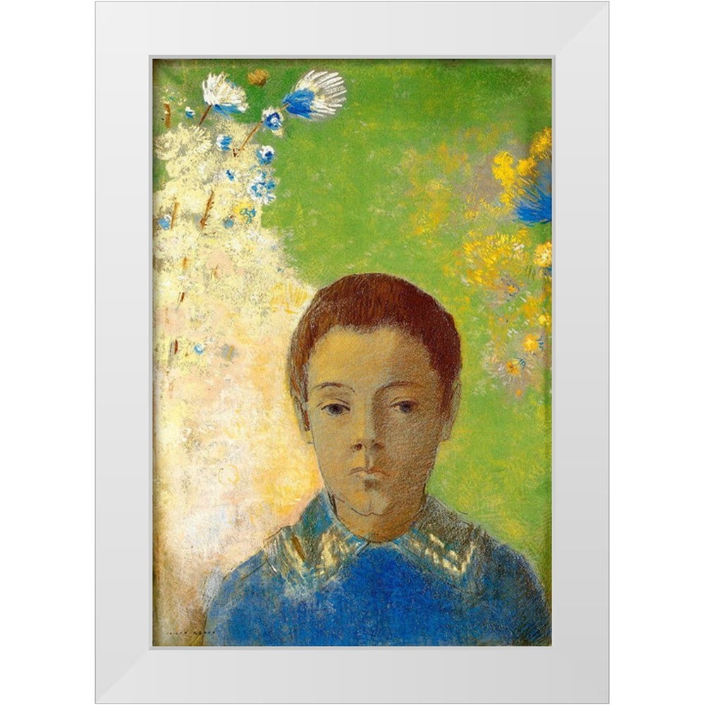 Redon, Odilon 23x32 White Modern Wood Framed Museum Art Print Titled ...
