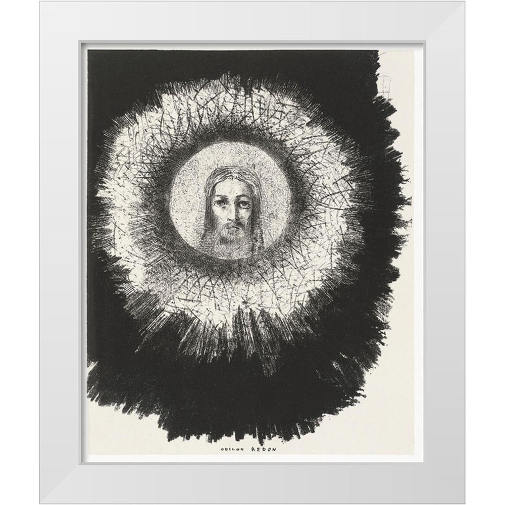 Redon, Odilon 26x31 White Modern Wood Framed Museum Art Print Titled ...