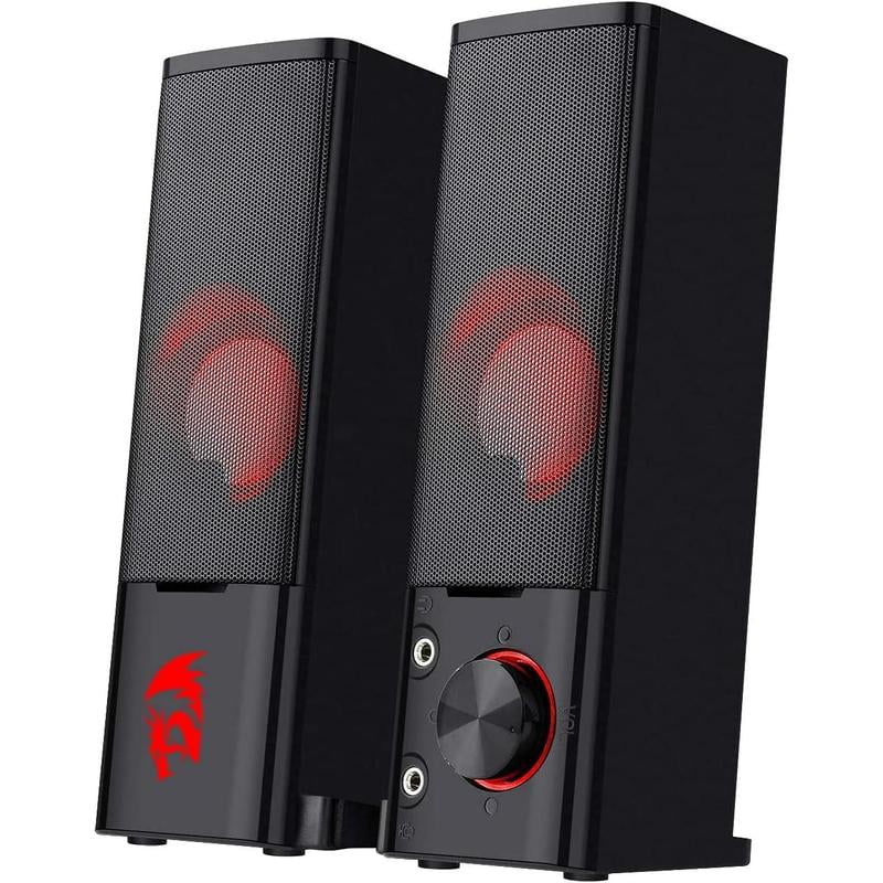 Redragon GS550 PC Gaming Speakers, 2.0 Channel Desktop Computer Sound ...