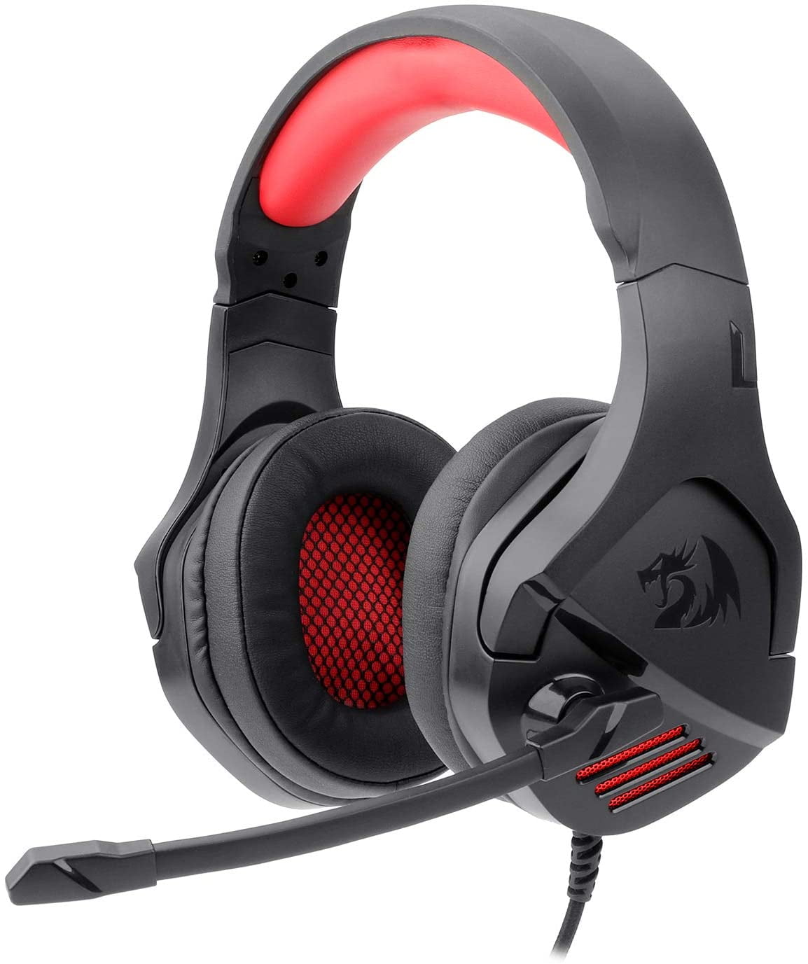Redragon H250 THESEUS LED Wired Noise Cancelling Over-Ear Headphones ...