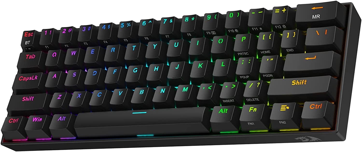 Redragon K530 Pro Draconic 60% Wireless RGB Mechanical Keyboard, BT/2 ...