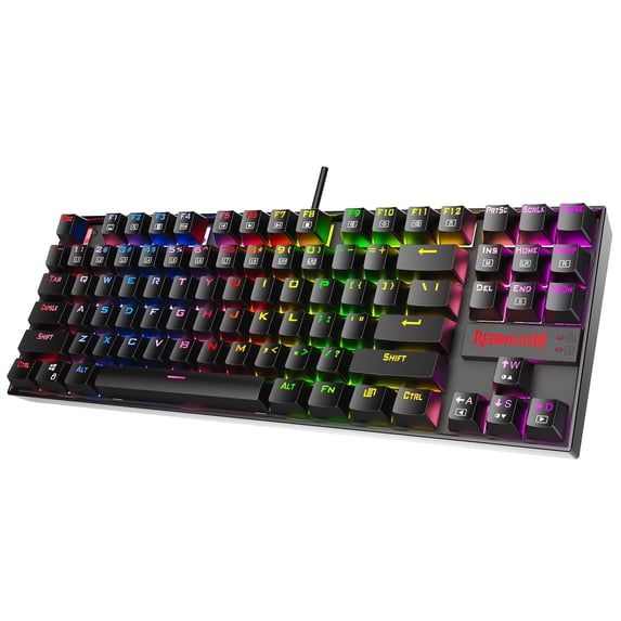 Redragon K552 Mechanical Gaming Keyboard 60% Compact 87 Key Kumara ...