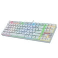 Redragon K552 Mechanical Gaming Keyboard, White, RGB Backlit, 87 Key ...