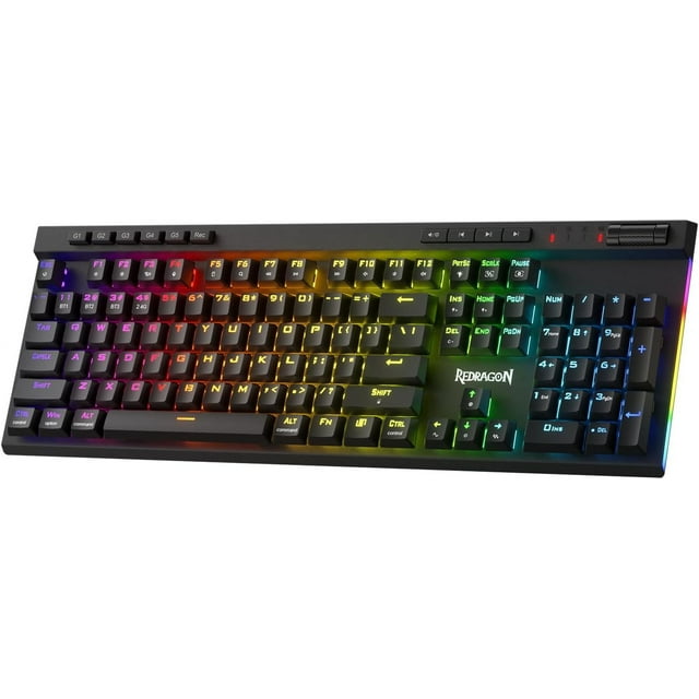 Redragon K580 PRO Wireless RGB Gaming Keyboard, 3-Modes 104 Keys ...