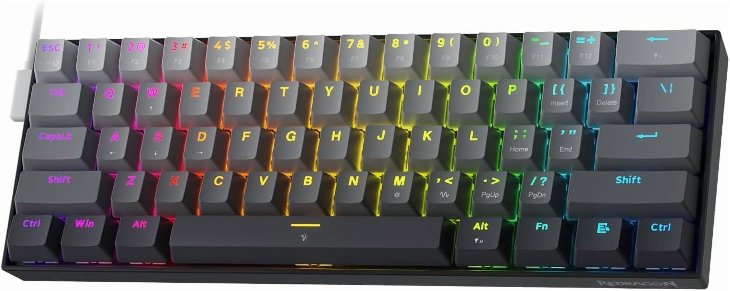 Redragon K617 Rapid Trigger Gaming Keyboard, 60% 61 Keys Wired ...