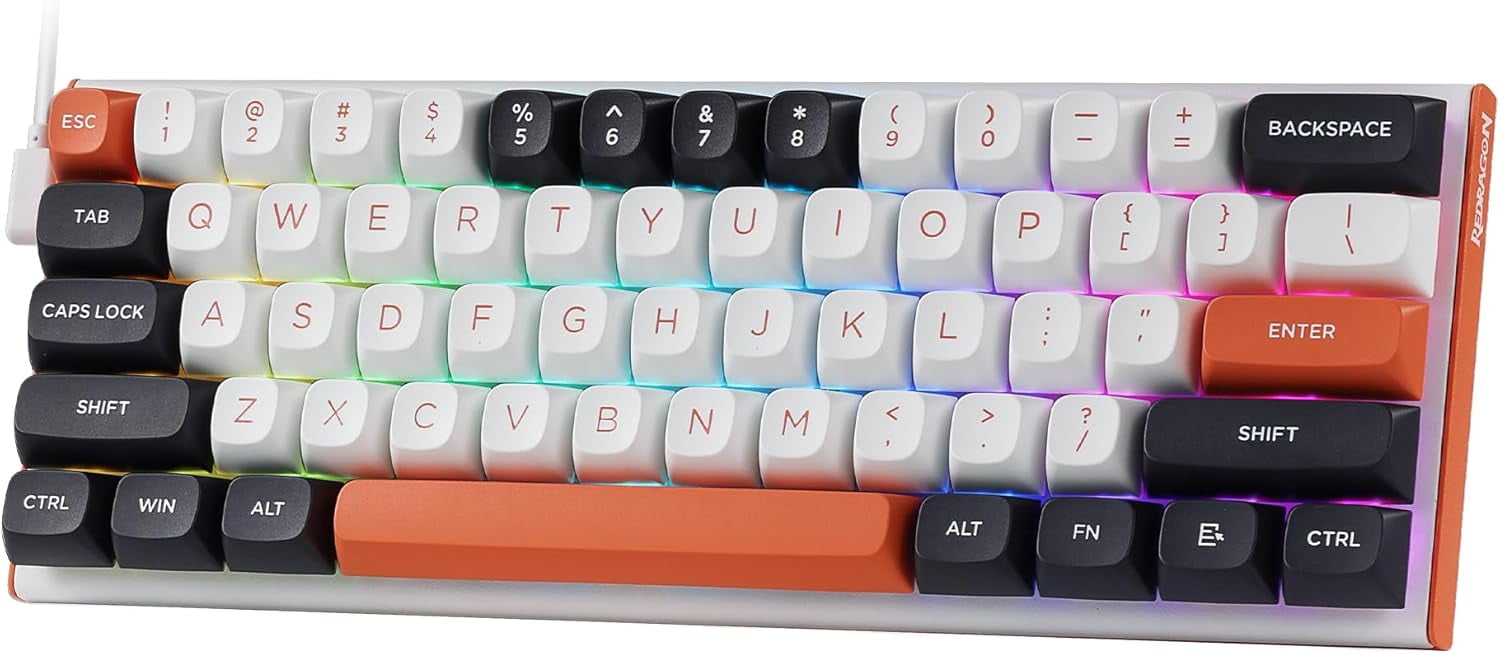 Redragon K683 Rapid Trigger HE Gaming Keyboard, 60% 61 Keys Wired ...