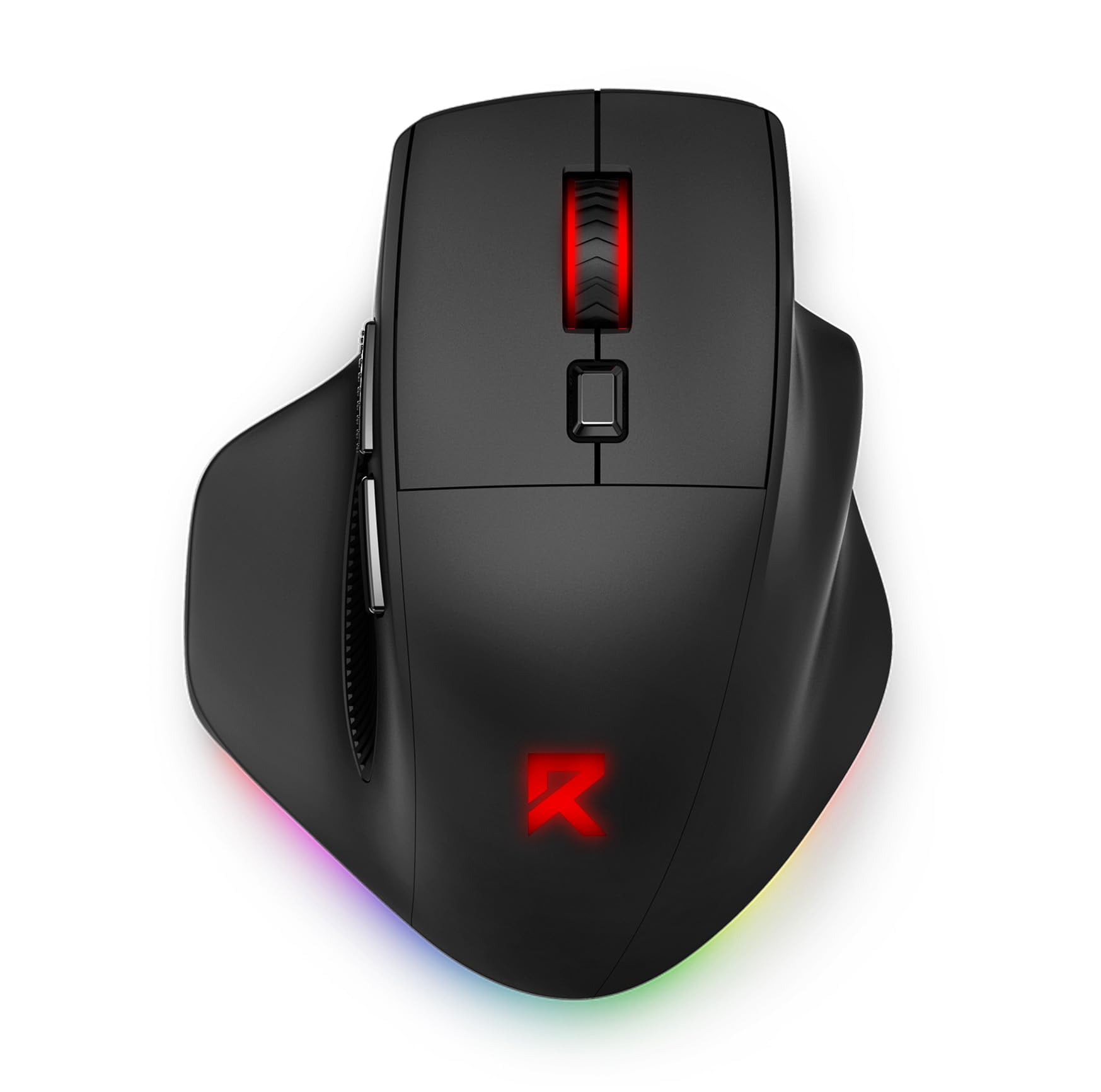 Redragon Large Wireless Gaming Mouse for Big Hands, Tri-Modes 2.4G ...