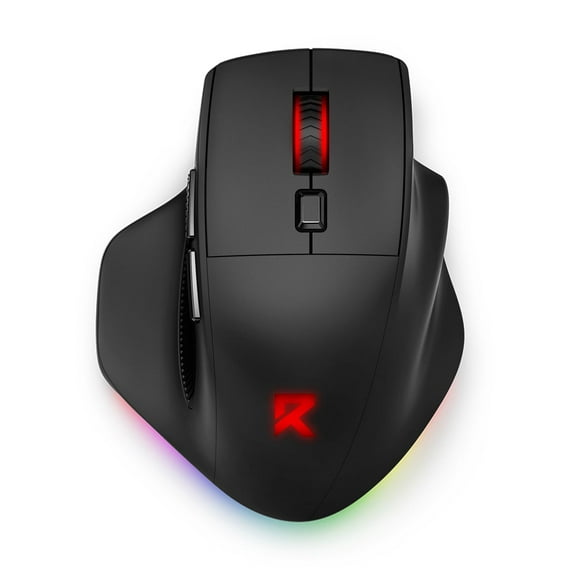 Redragon Large Wireless Gaming Mouse for Big Hands, Tri-Modes 2.4G ...