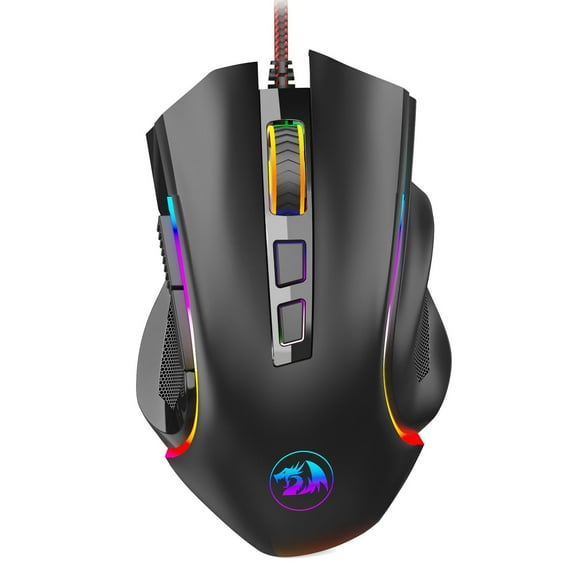 Redragon M602 Gaming Mouse, Ergonomic RGB Gaming Mouse Wired with 7200 ...