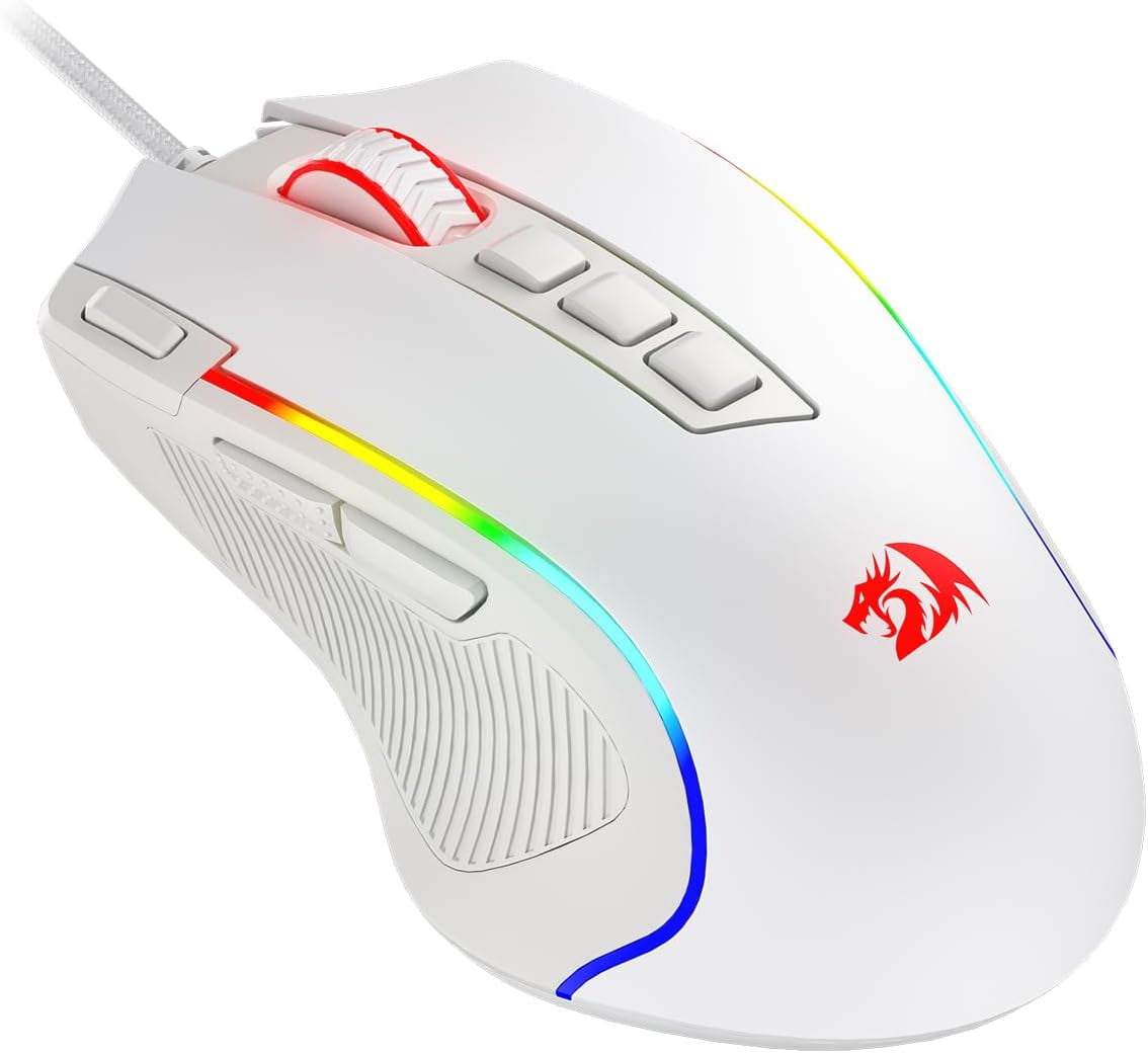 Redragon M612 Predator RGB Gaming Mouse 8000 DPI Wired Optical with 11 ...