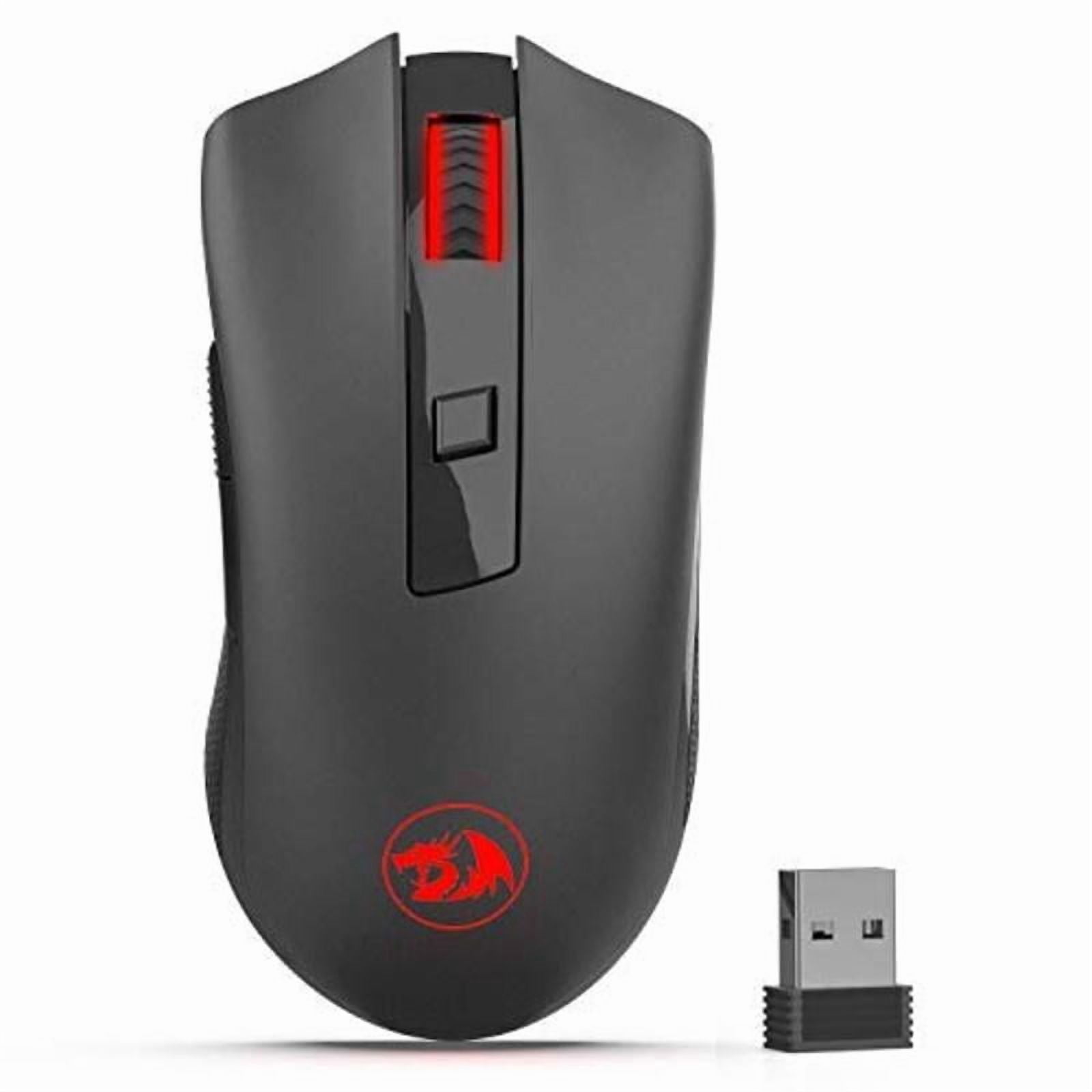 Redragon M652 Optical 2.4G Wireless Mouse with USB Receiver, Portable ...