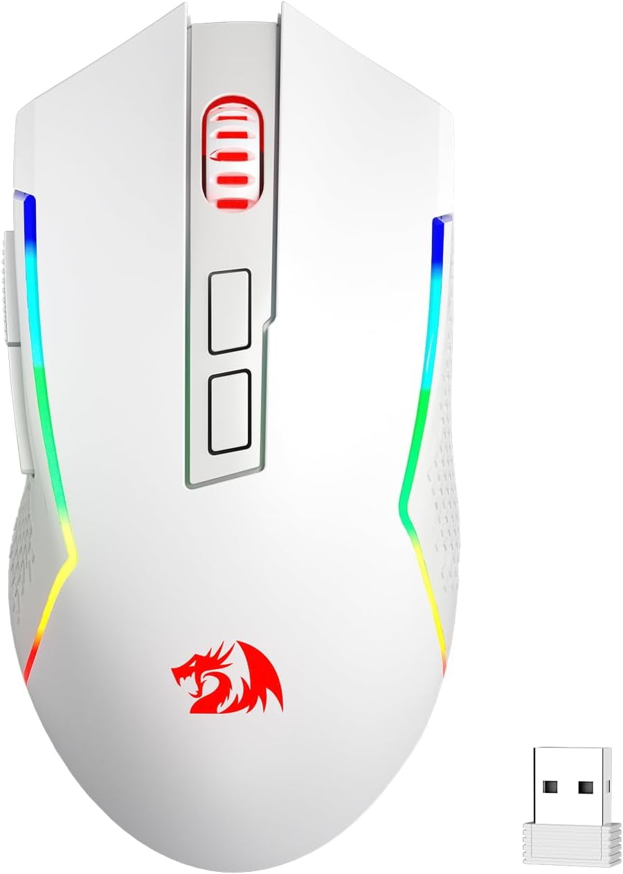 Redragon M693 Wireless/Wired BT & 2.4G Bluetooth Gaming 8000 DPI Mouse ...
